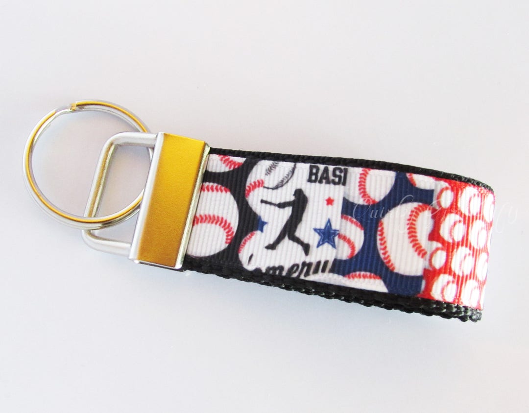 Sports Key Fob - Baseball Key Fob - Baseball Keychain - Athletics Gift ...