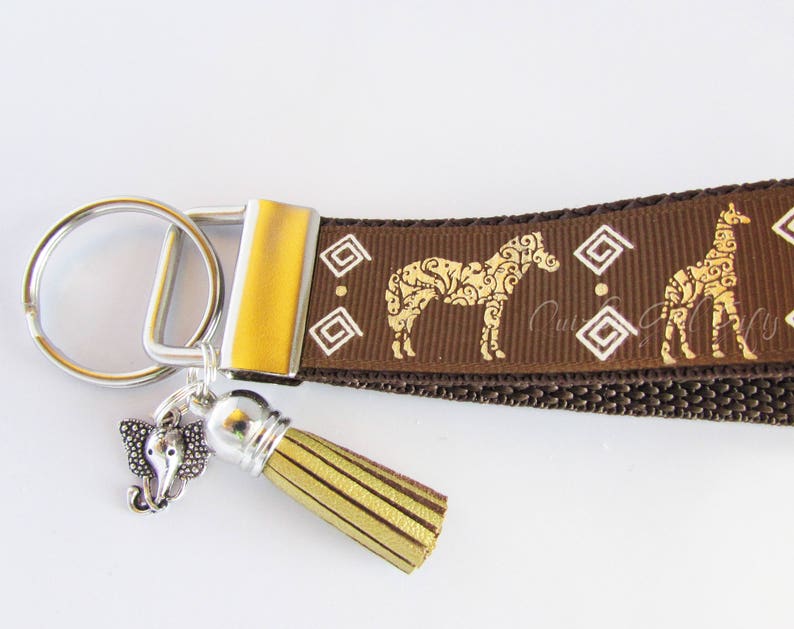 Safari Animal Key Fob african Animal Key Fob Safari | Etsy