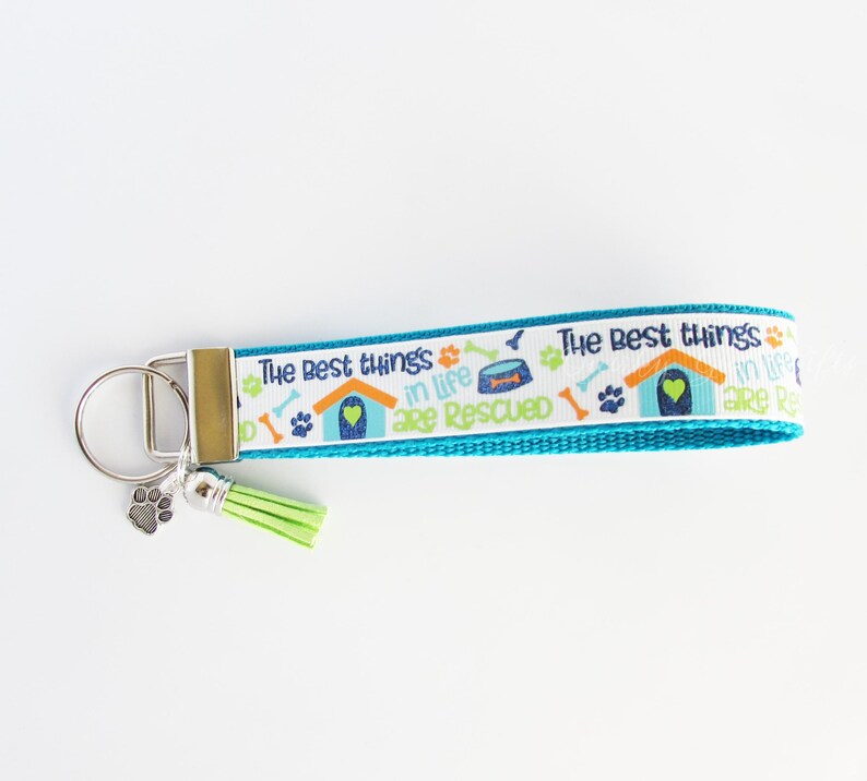 Rescue Dog Key Fob Dog Key Fob Pet Key Fob Best Things - Etsy