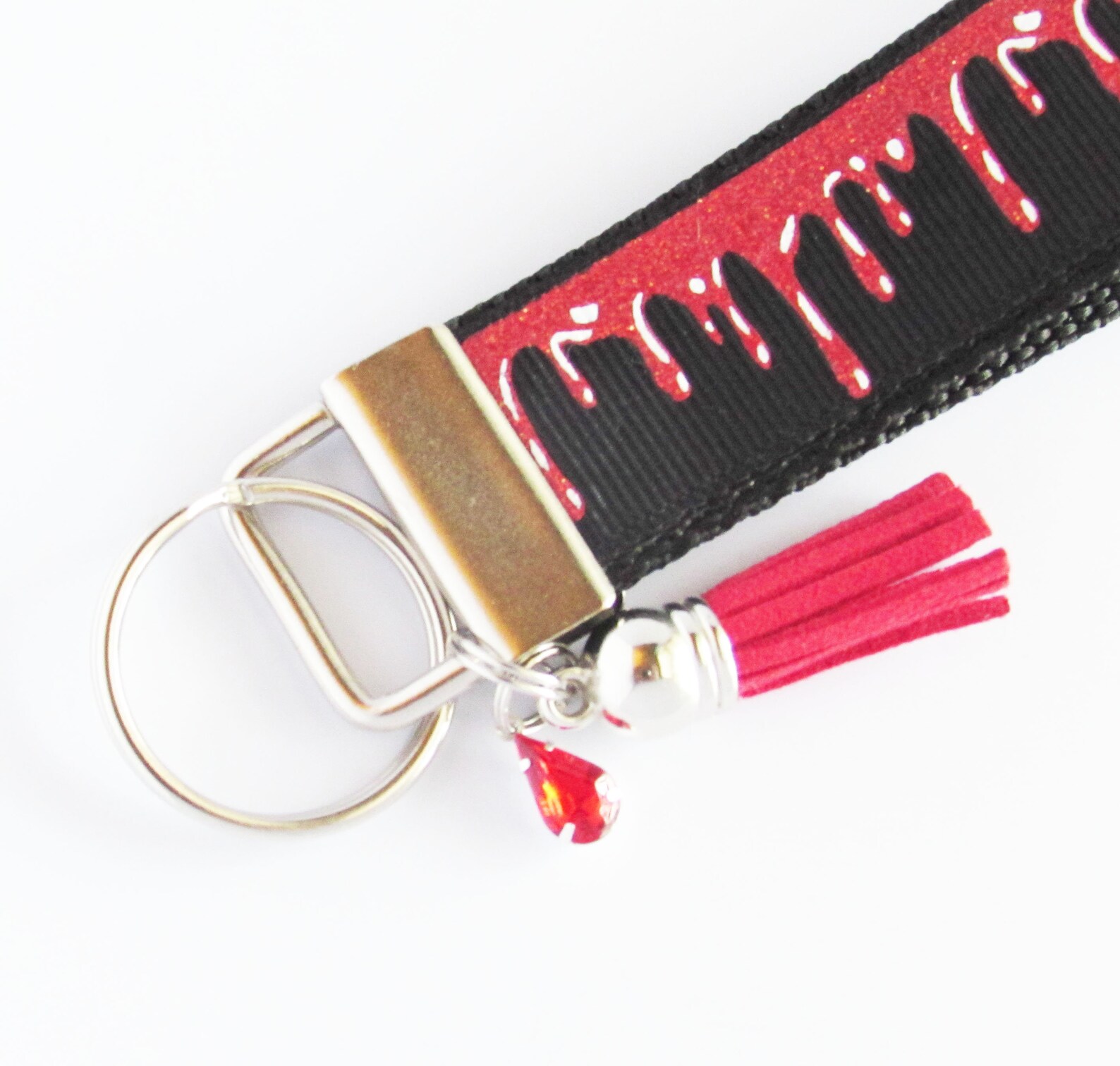 Glittered Blood Drips Key Fob Horror Key Fob True Crime - Etsy