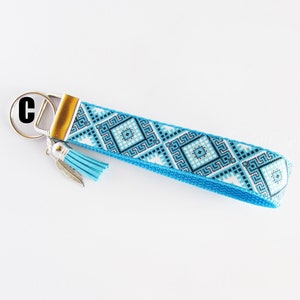 Aztec Key Fob - Aztec Keychain - Southwestern Key Fob - Tribal Keychain ...