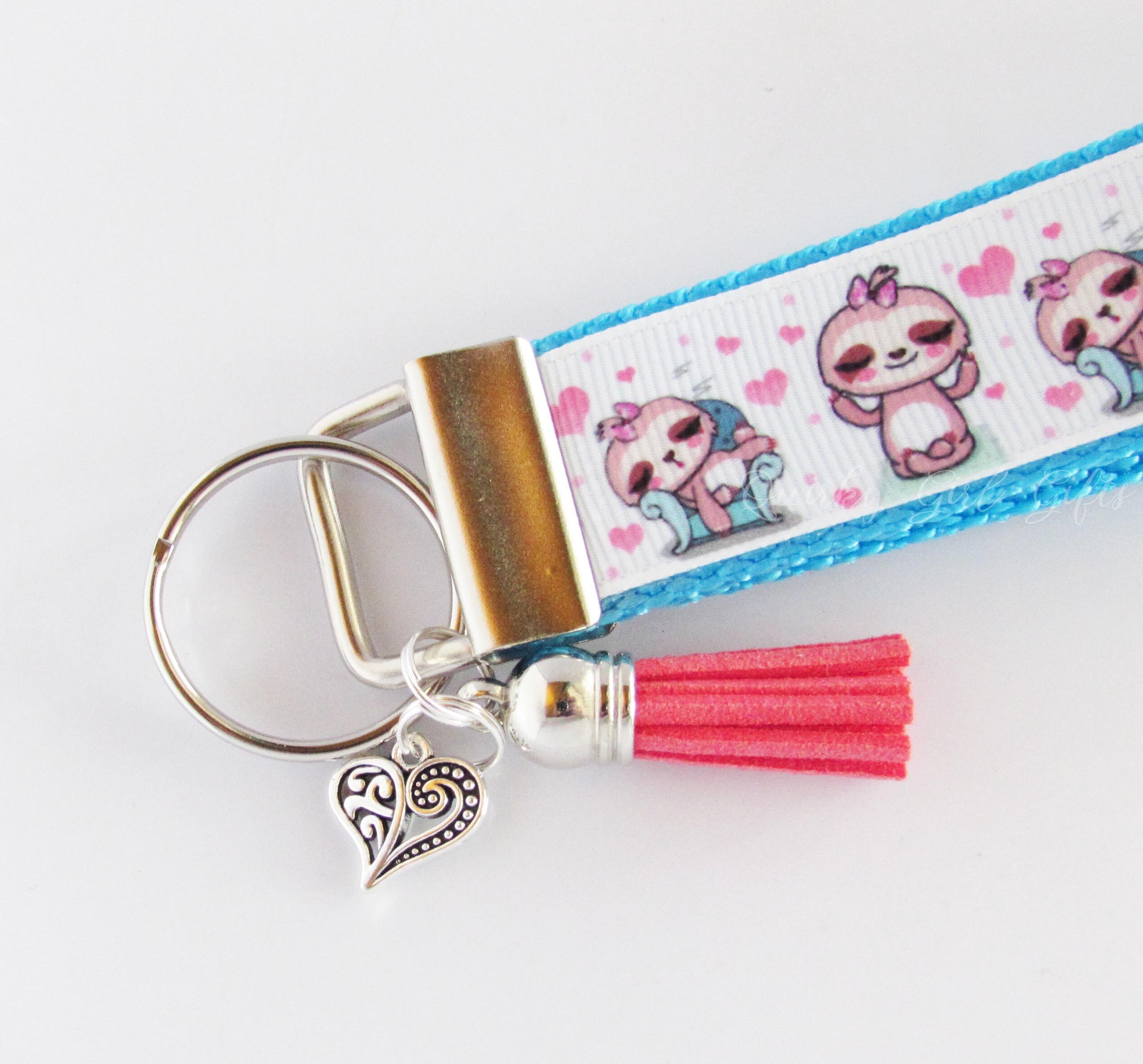 Sloth Key Fob Sloth Keychain Sloth Wristlet Sloth Gifts | Etsy