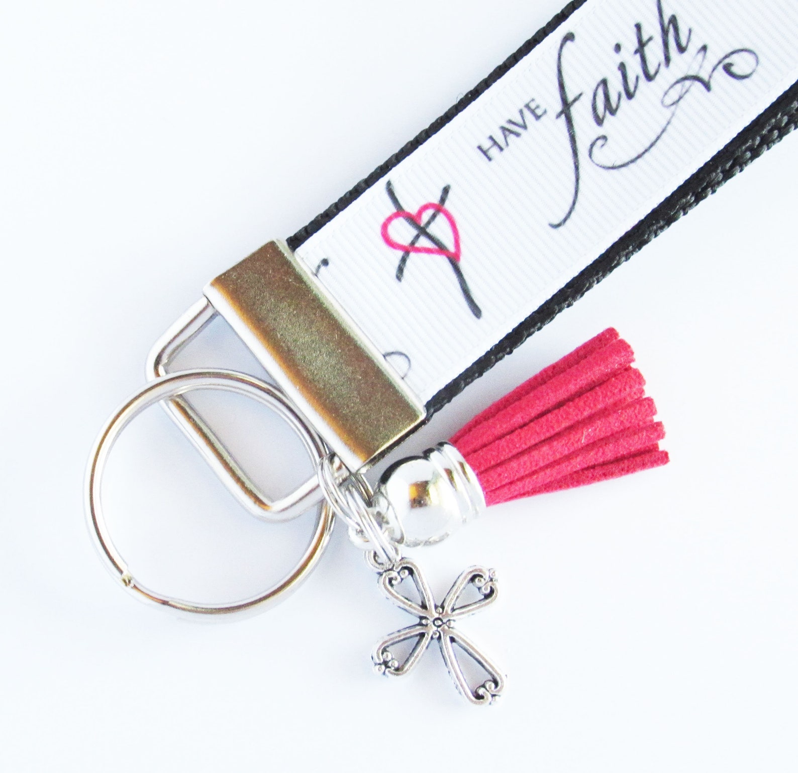 Have Faith Key Fob - Have Faith Cross Keychain - Christian Key Fob ...