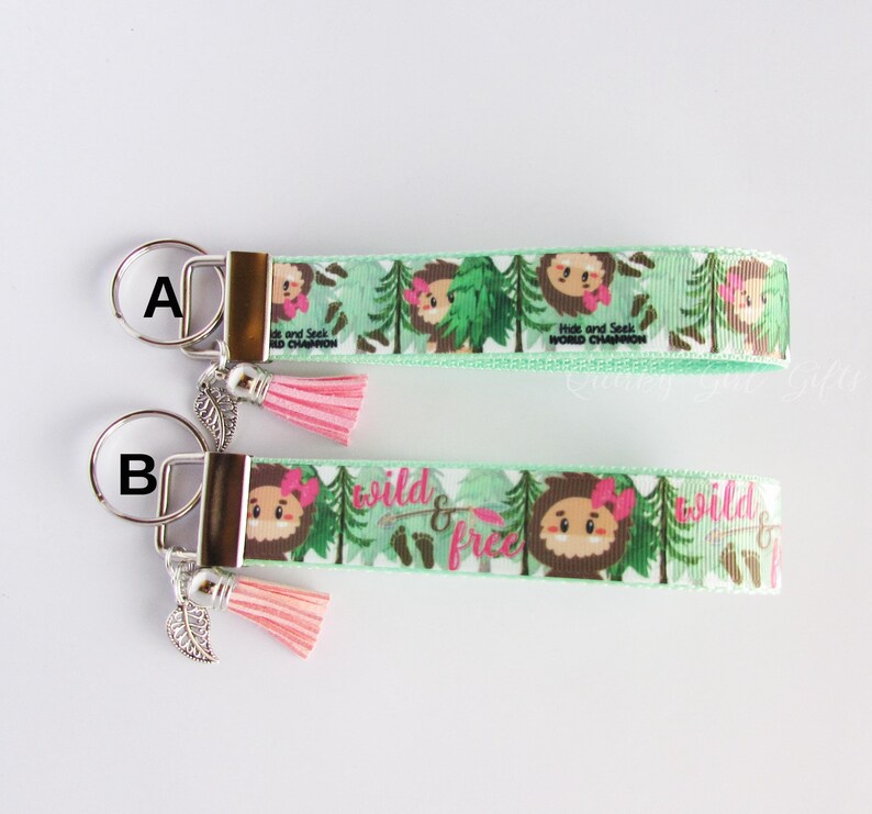 Bigfoot Key Fob Big Foot Keychain Wild & Free Key Fob - Etsy