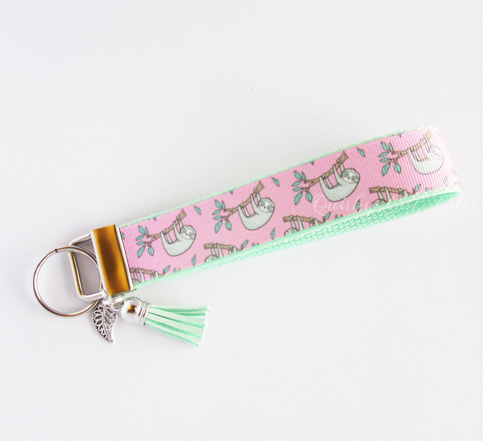Sloth Key Fob Sloth Keychain Two-toed Sloth Wristlet - Etsy