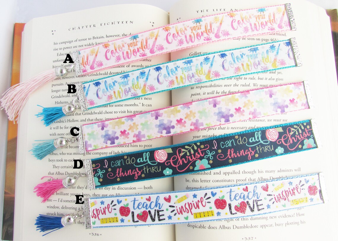 Color Your World Bookmark Autism Bookmark Christian - Etsy