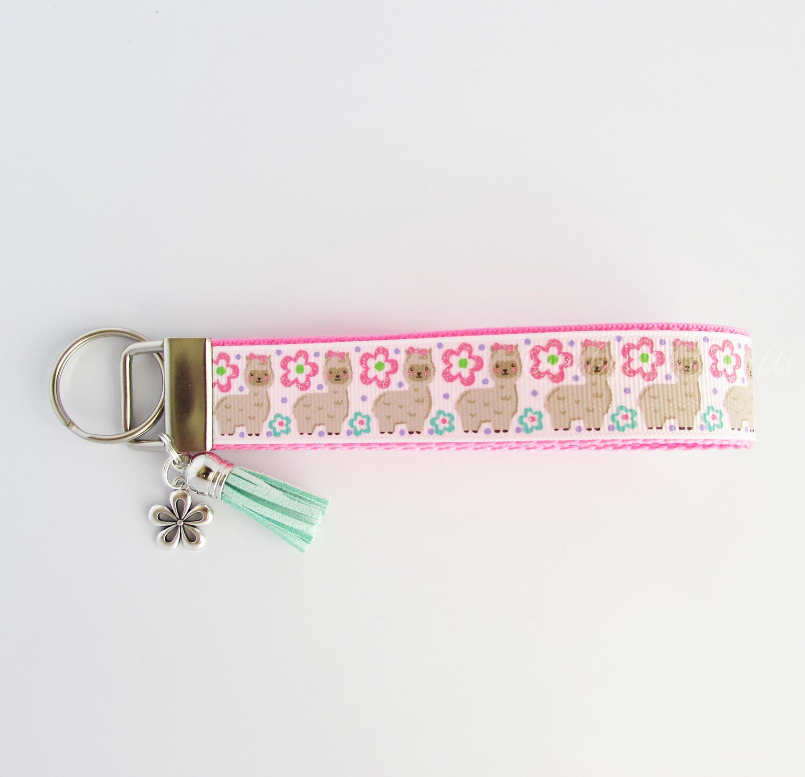 Llama Key Fob Llama Wristlet Llama Keychain Animal Key | Etsy