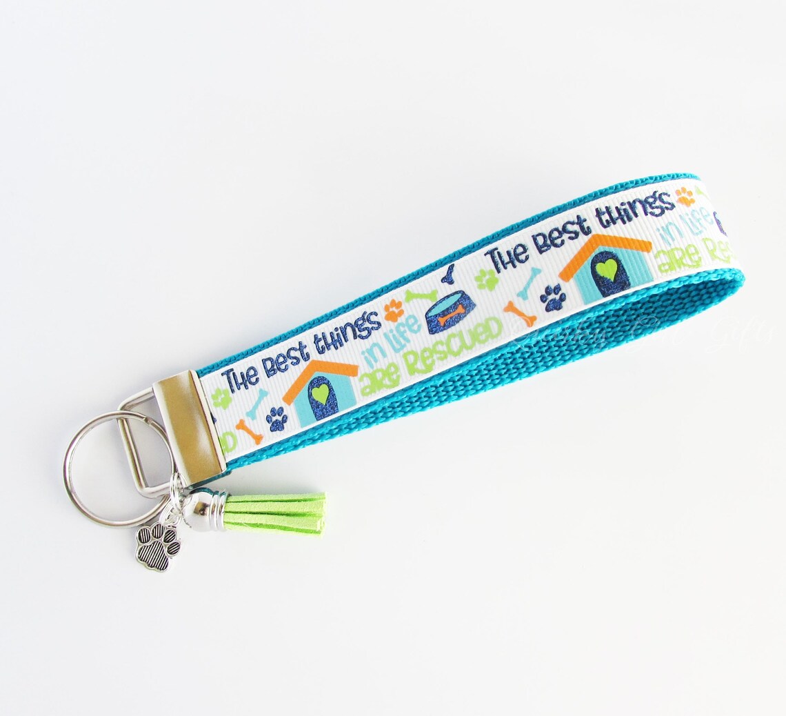Rescue Dog Key Fob Dog Key Fob Pet Key Fob Best Things | Etsy