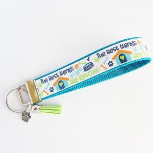 Rescue Dog Key Fob - Dog Key Fob - Pet Key Fob - Best Things in Life ...