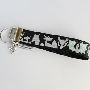 Pick One Glittered Dragon Key Fob - Dragon Keychain - Dragon Gifts ...