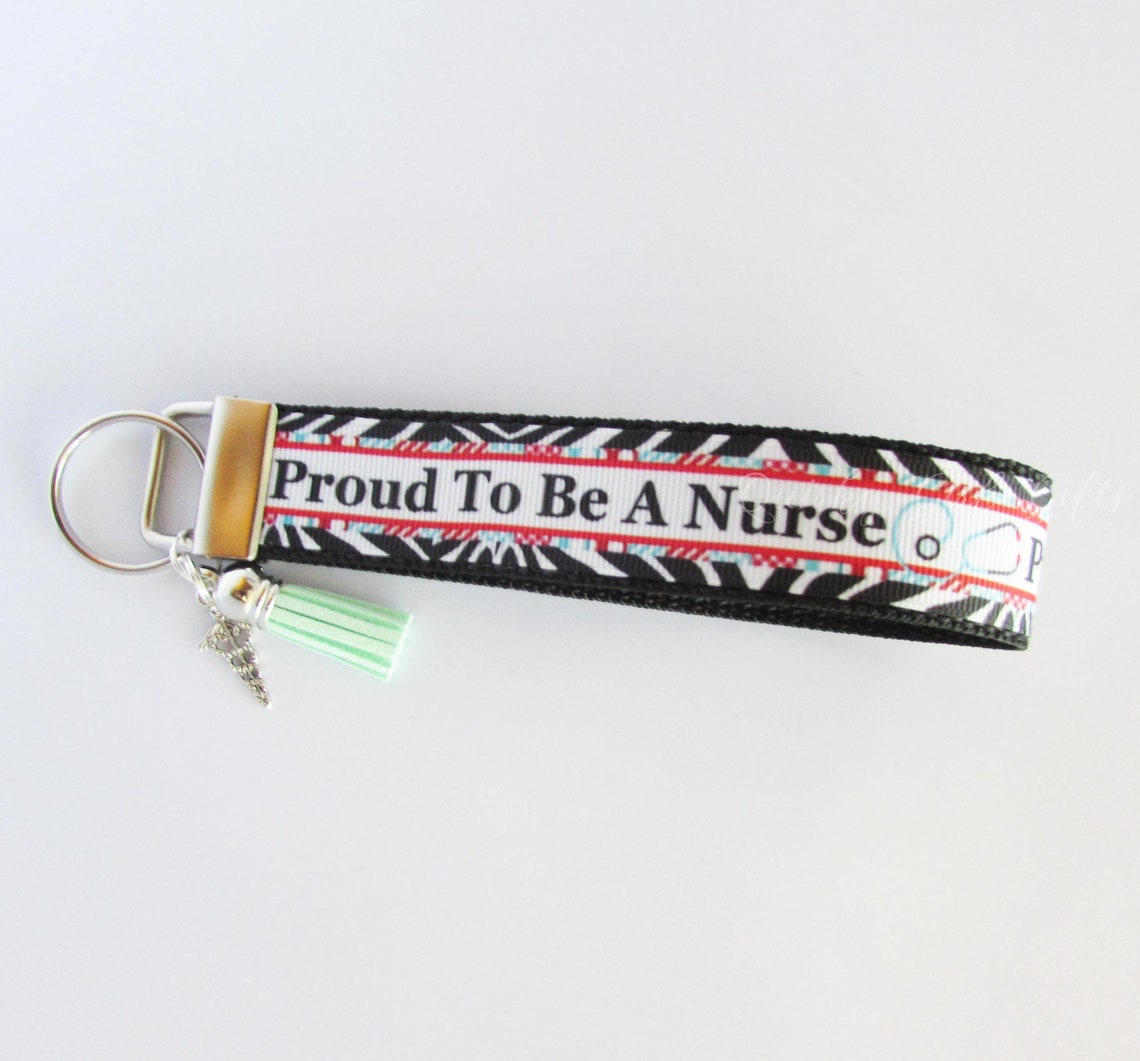 Nurse Key Fob Proud to Be a Nurse Key Chain Nurse Gift - Etsy
