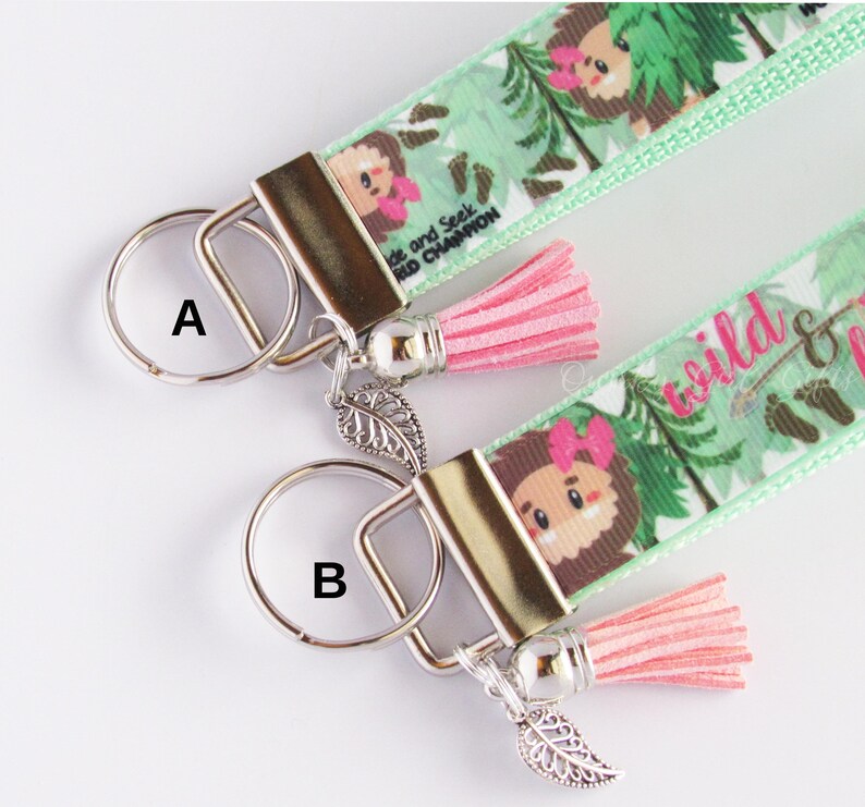 Bigfoot Key Fob Big Foot Keychain Wild & Free Key Fob - Etsy