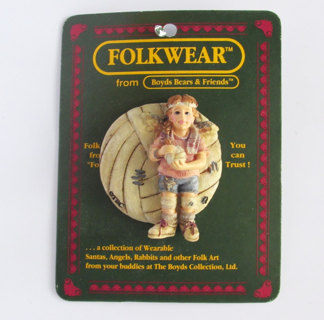 Vintage Boyds Volleyball Angel Pin - Heather Guardian Angel of ...