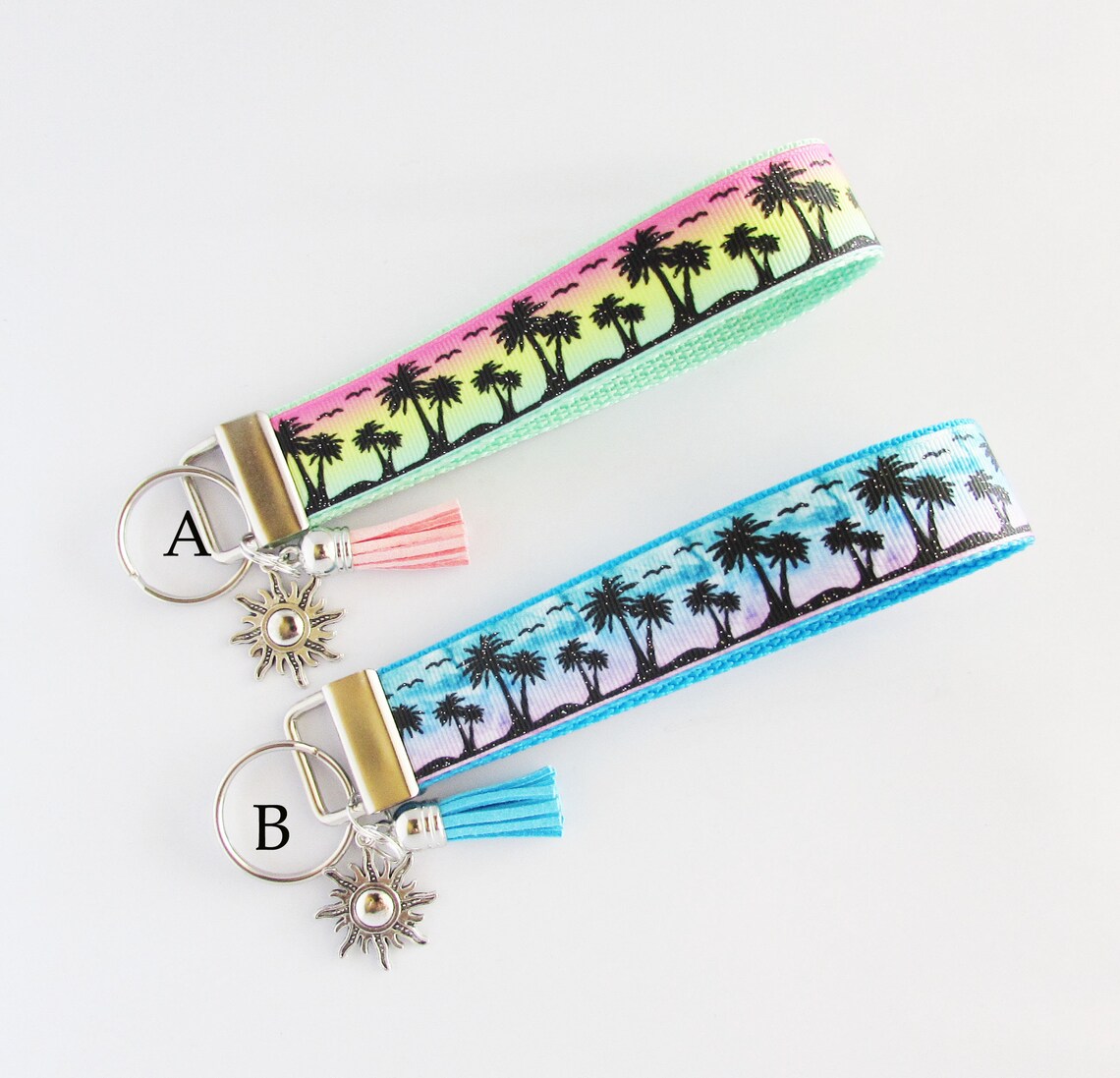 Your Choice - Palm Tree Key Fob - Palm Tree Keychain - Beach Lover Key ...