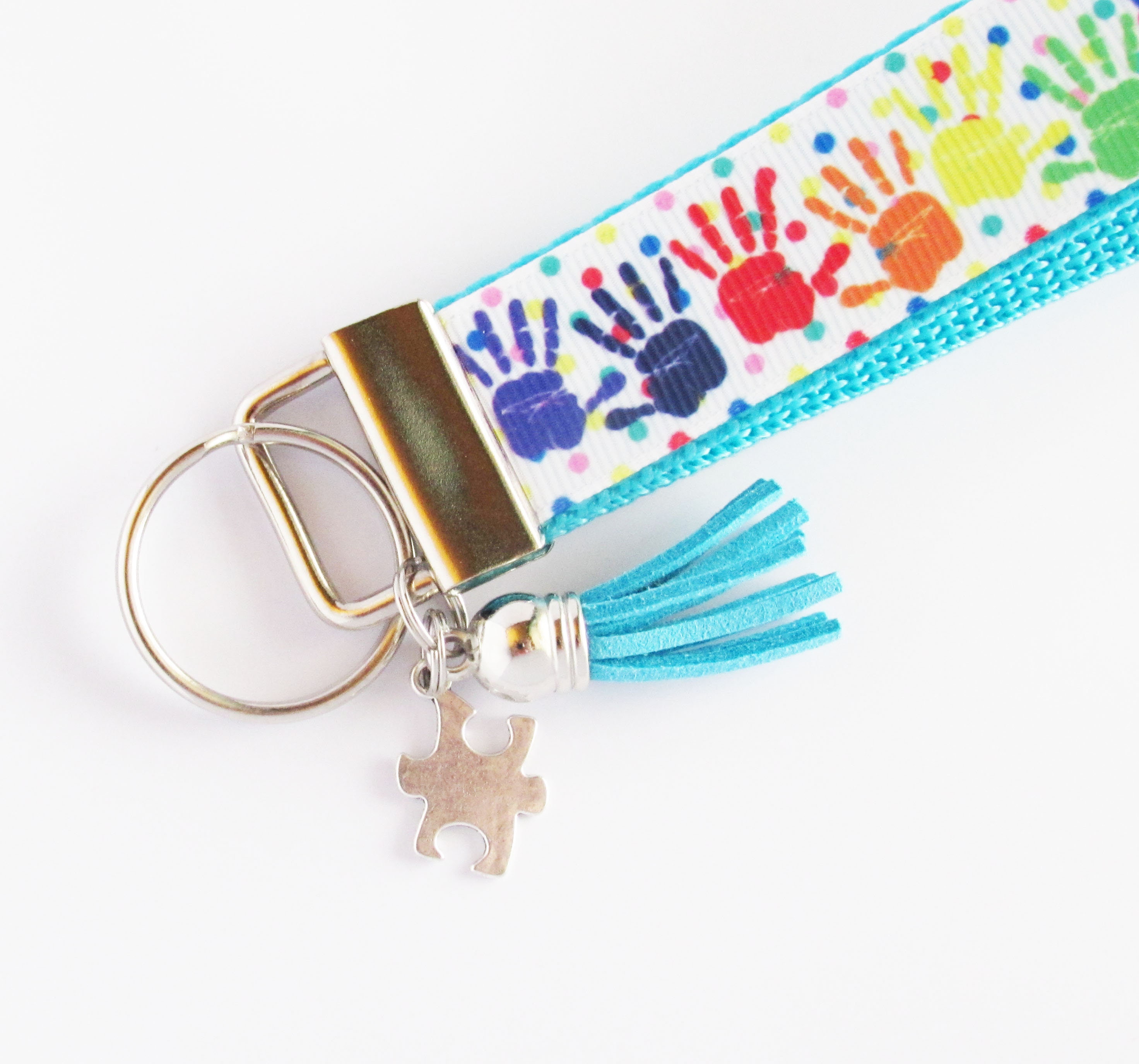 Autism Key Fob Autism Keychain Teacher Key Fob Artist - Etsy