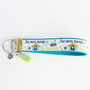 Rescue Dog Key Fob - Dog Key Fob - Pet Key Fob - Best Things in Life ...