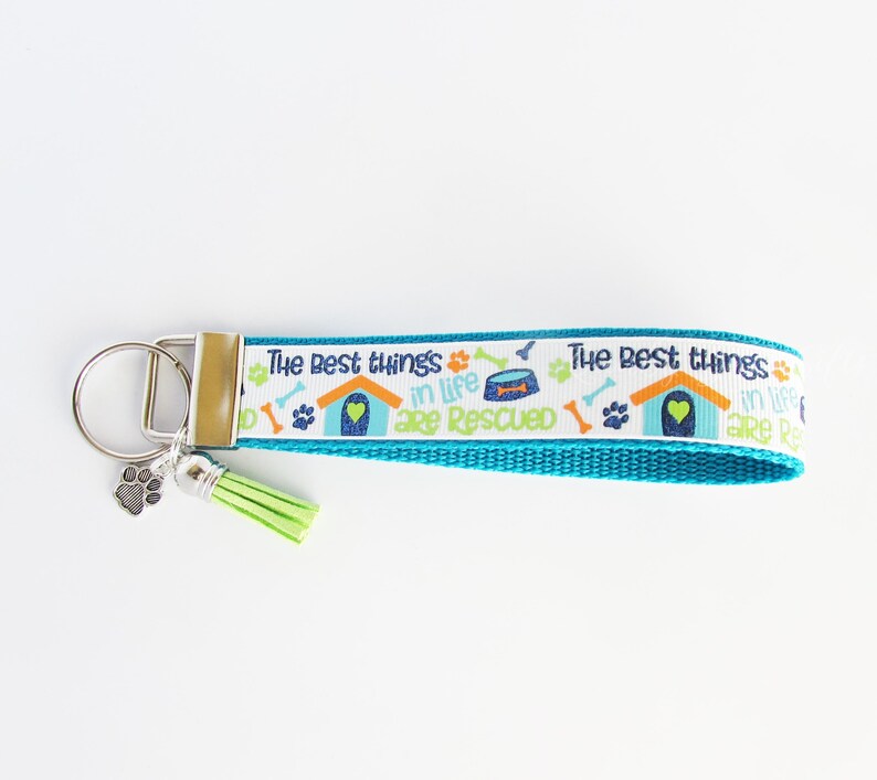 Rescue Dog Key Fob Dog Key Fob Pet Key Fob Best Things - Etsy