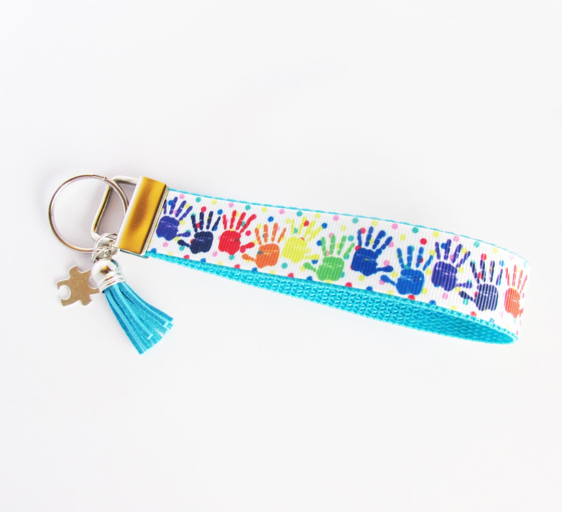 Autism Key Fob Autism Keychain Teacher Key Fob Artist - Etsy