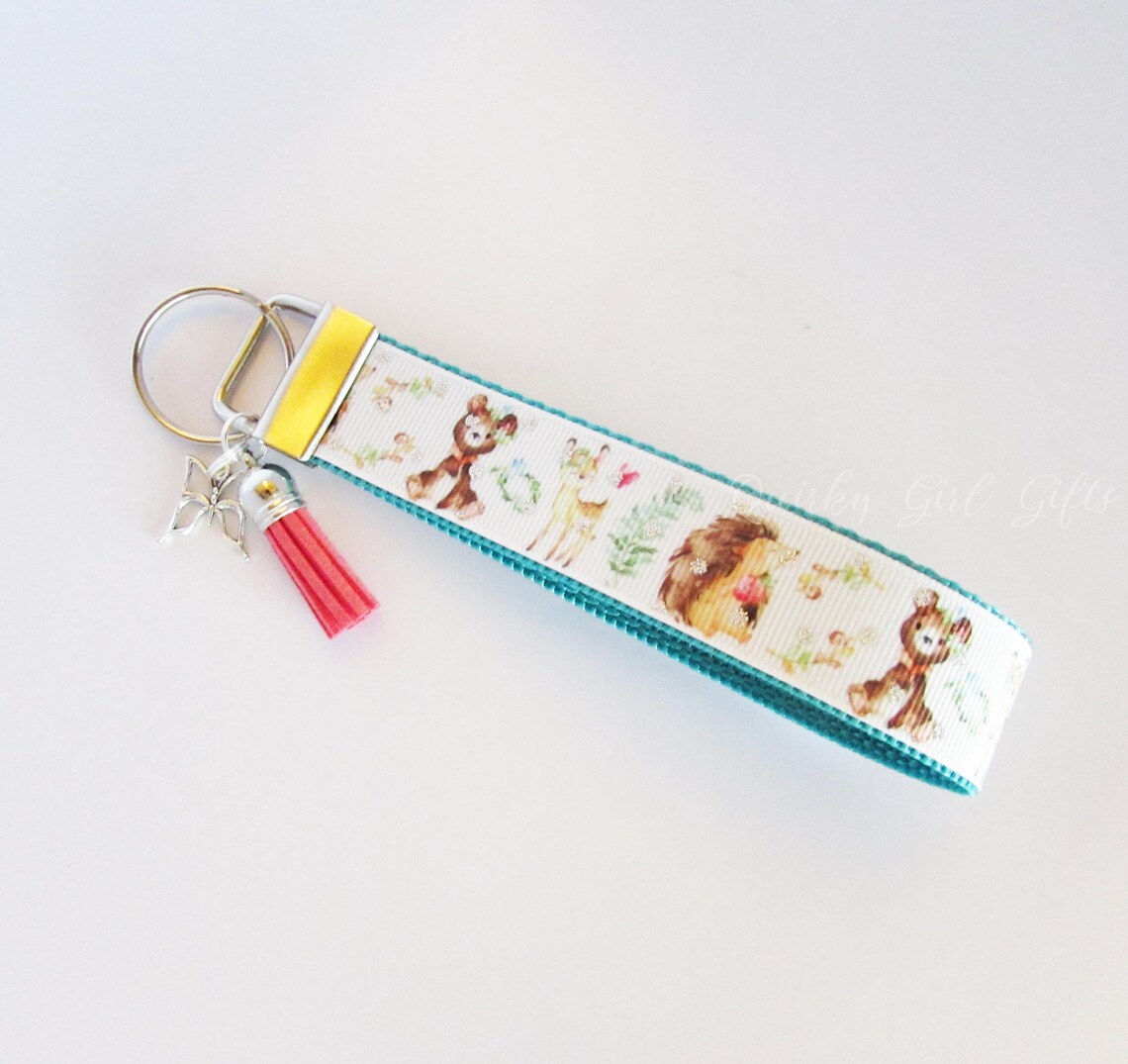 Woodland Animal Key Fob Forest Animal Key Fob Woodland | Etsy