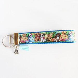 Dog Key Fob Wristlet - Dog Keychain - Pet Key Fob - Beagle Key Fob ...