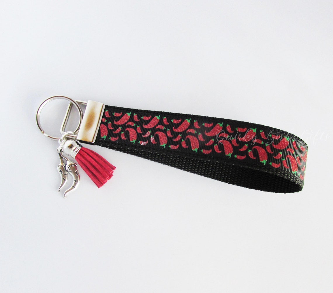 Red Chili Pepper Key Fob Chili Pepper Keychain Spicy Red - Etsy
