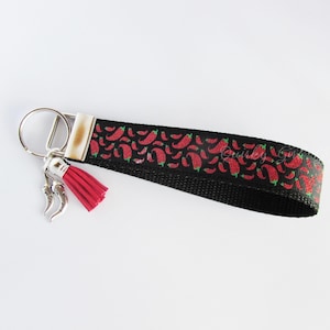 Red Chili Pepper Key Fob - Chili Pepper Keychain - Spicy Red Pepper ...