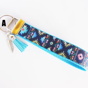 Aztec Key Fob - Aztec Keychain - Southwestern Key Fob - Tribal Keychain ...