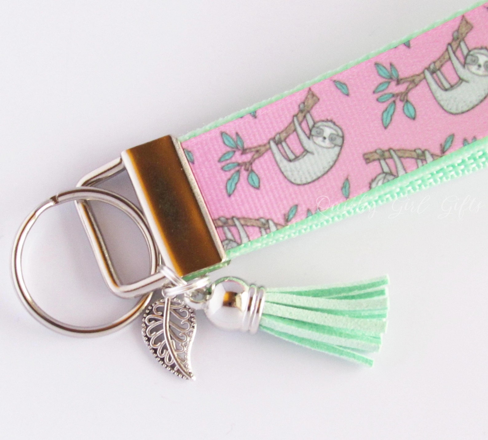 Sloth Key Fob Sloth Keychain Two-toed Sloth Wristlet | Etsy