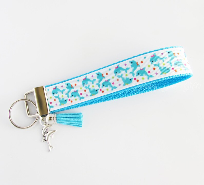 Dolphin Key Fob Dolphin Keychain Sea Life Key Fob | Etsy