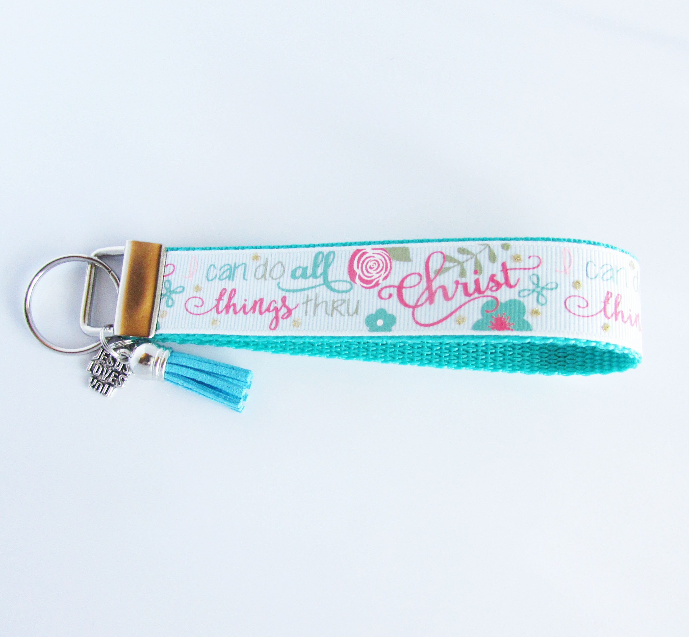 Key Fob I Can Do All Things Through Christ Religious Key | Etsy