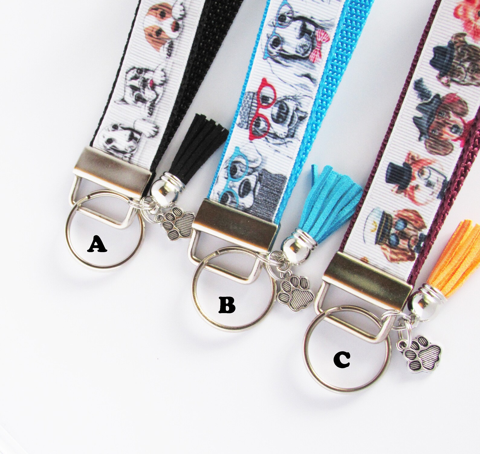 Your Choice Dog Key Fob Dog Keychain Pet Lover Gifts - Etsy