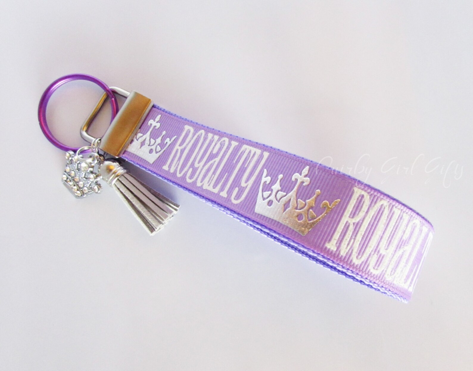 Royalty Crown Key Fob Jeweled Crown and Tassel Key Holder - Etsy