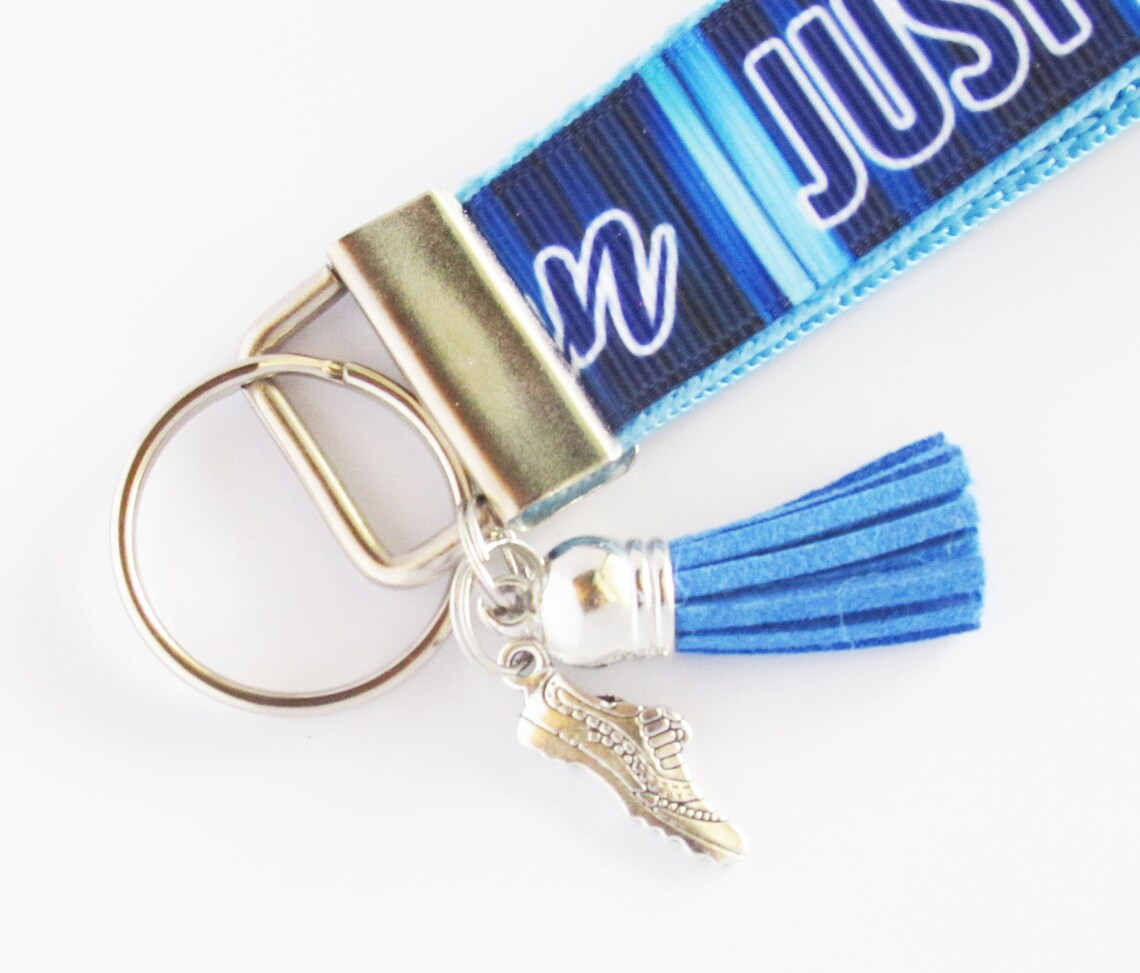 Running Key Fob - Runners Key Fob - Jogging Key Fob - Just Run Key Fob ...