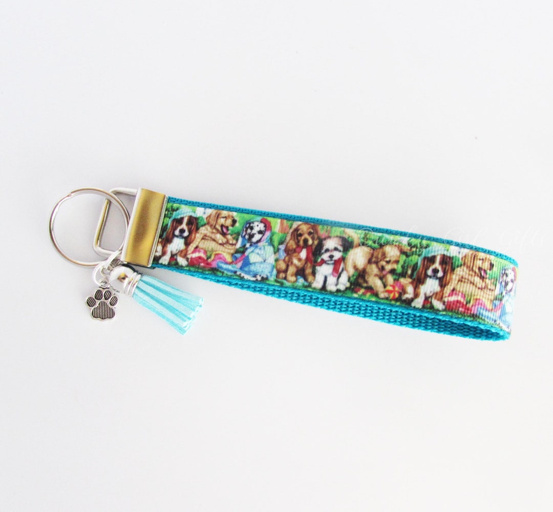 Dog Key Fob Wristlet Dog Keychain Pet Key Fob Beagle Key - Etsy