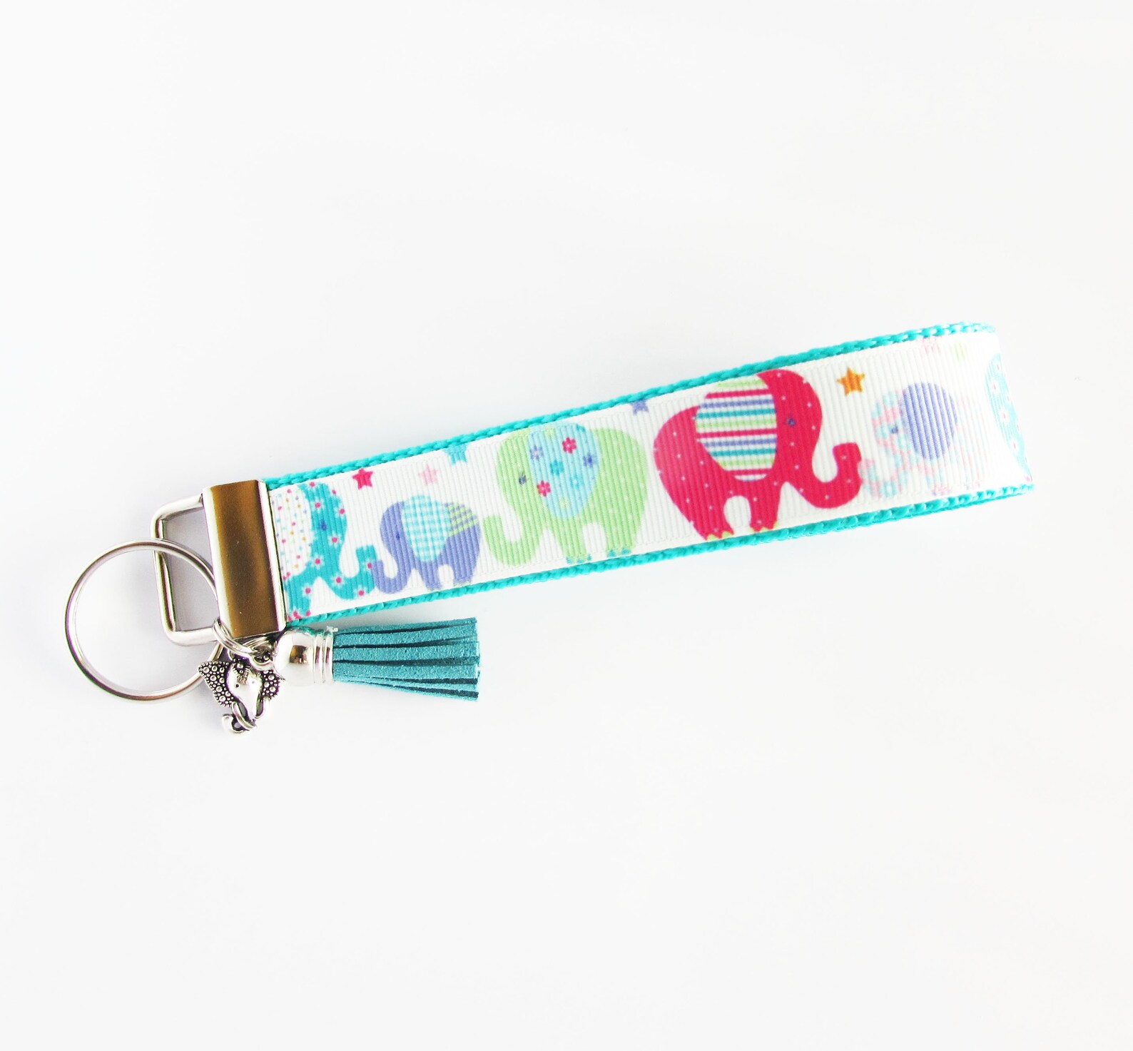 Elephant Key Fob Elephant Keychain Elephant Lover Wristlet | Etsy