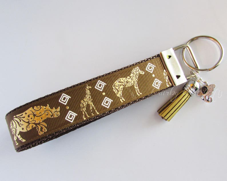Safari Animal Key Fob african Animal Key Fob Safari | Etsy