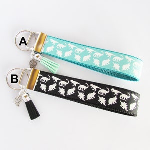 Dinosaur Key Fob - Dinosaur Keychain - Stegosaurus Key Fob ...