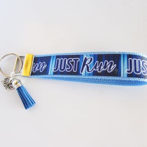 Running Key Fob Runners Key Fob Jogging Key Fob Just Run - Etsy