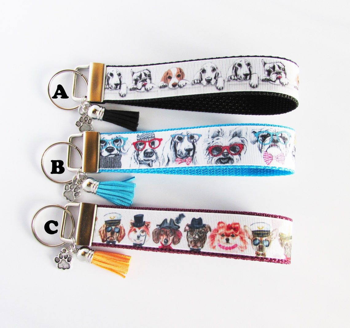 Your Choice Dog Key Fob - Dog Keychain - Pet Lover Gifts- Puppy Key Fob ...