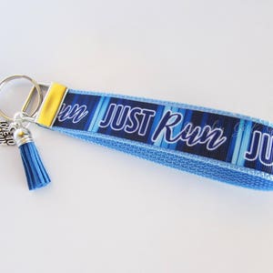 Running Key Fob Runners Key Fob Jogging Key Fob Just Run - Etsy