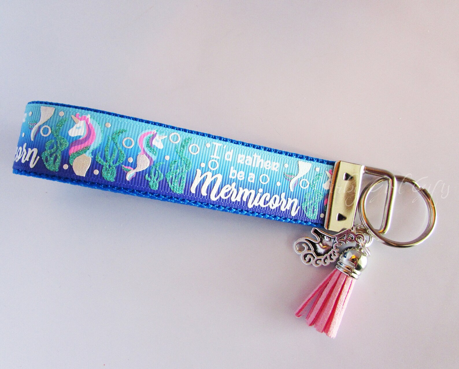 Mermicorn Key Fob Unicorn Mermaid Key Fob Mermicorn | Etsy