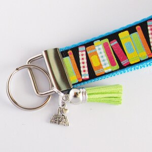 Book Key Fob - Book Keychain - Book Lover Gift - Book Club Gift ...