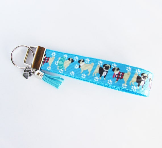 Pug Key Fob Pug Keychain Dog Key Fob Puppy Keychain - Etsy
