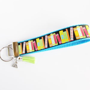 Book Key Fob - Book Keychain - Book Lover Gift - Book Club Gift ...
