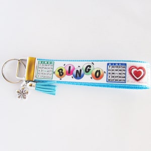 Bingo Key Fob - Bingo Keychain - Game Night Key Fob - Bingo Gift ...