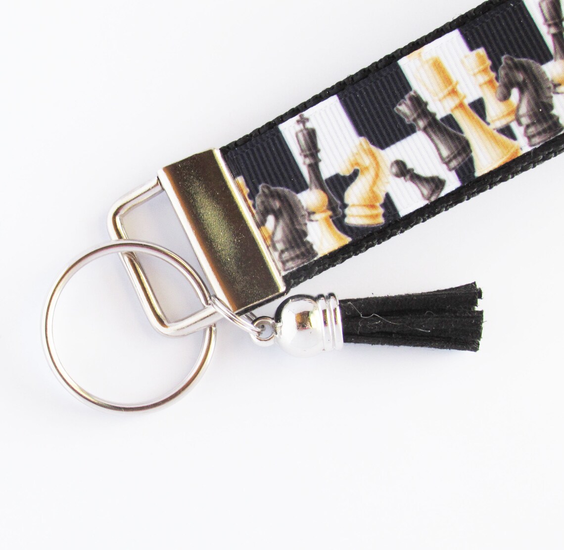 Chess Key Fob Chess Keychain Chess Wristlet Chessmen Key | Etsy