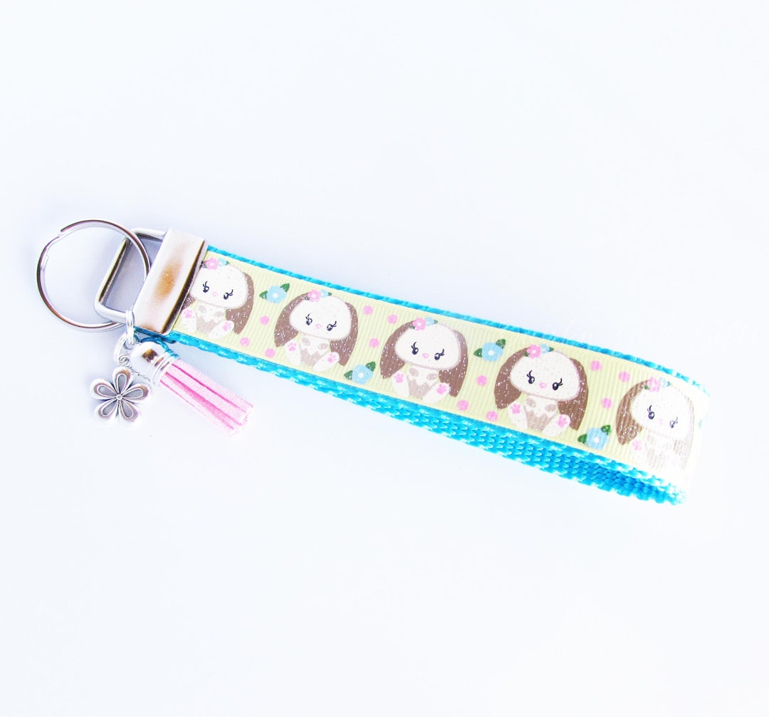 Rabbit Key Fob - Rabbit Keychain - Bunny Key Fob - Rabbit Key Fob ...