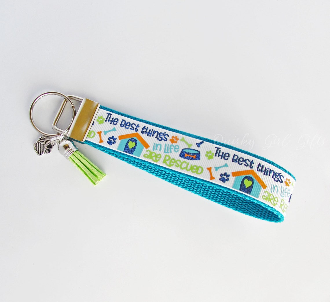 Rescue Dog Key Fob Dog Key Fob Pet Key Fob Best Things - Etsy