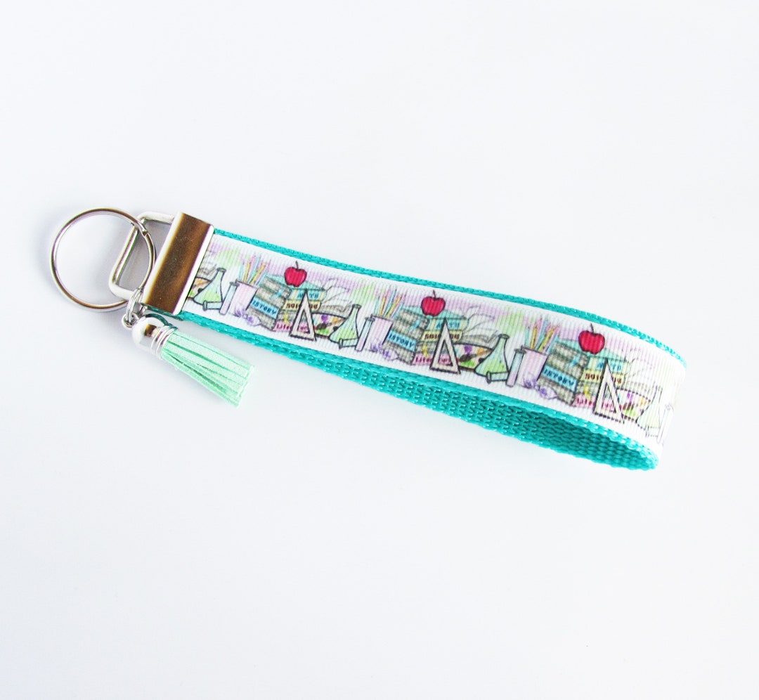 Teacher Key Fob Book Chemistry Math Student Key Fob Teacher Keychain ...