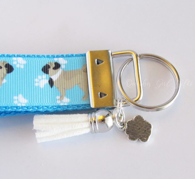 Pug Key Fob Pug Keychain Dog Key Fob Puppy Keychain | Etsy